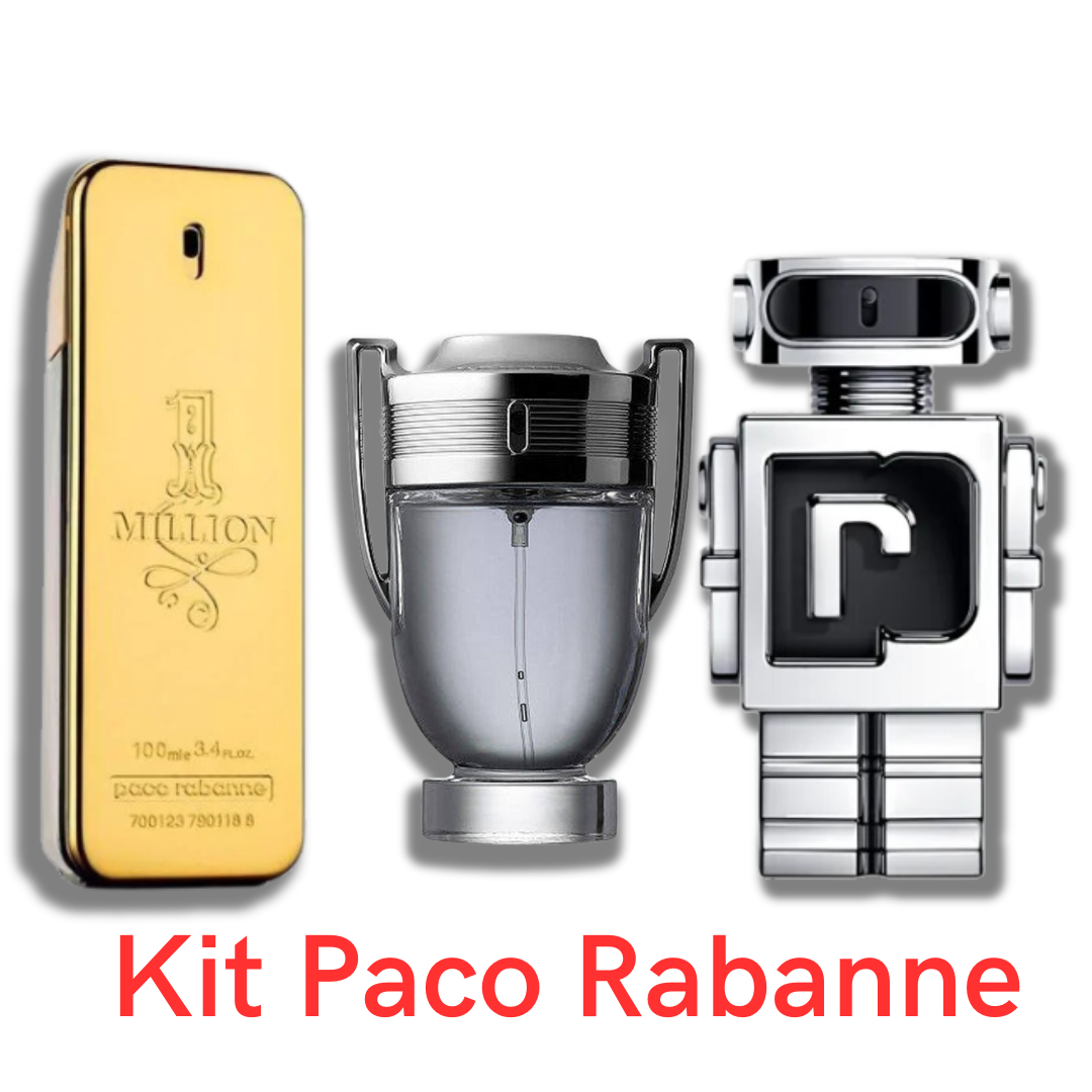Kit Perfume Invictus + Milion + Phantom Robozinho Masculino 100ml ...