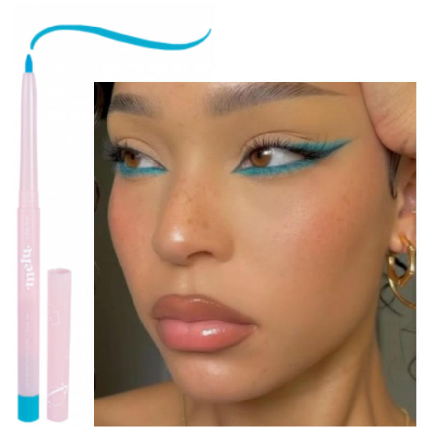Lápis Retrátil para os Olhos Coloridos Melu by Ruby Rose - Cor Blue Ice ...