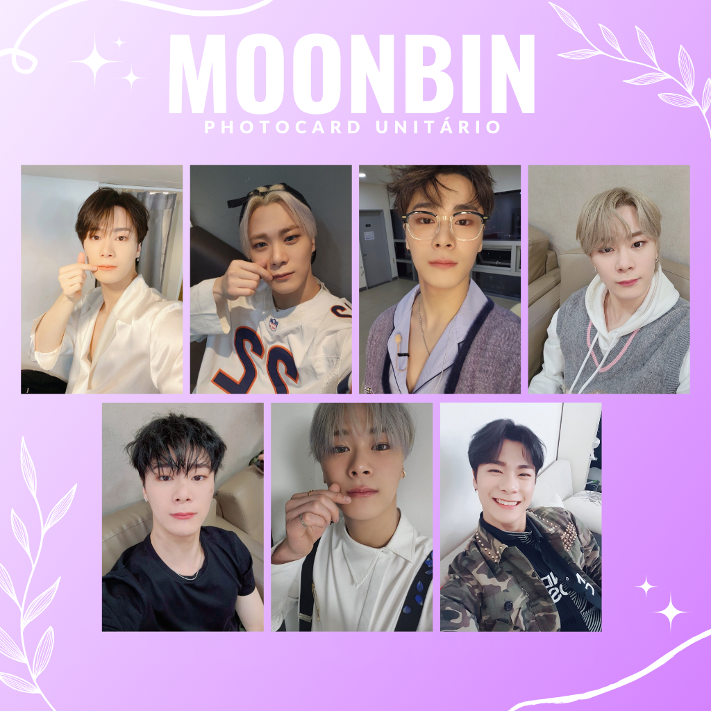Photocards Fanmades - Moonbin Astro | Shopee Brasil