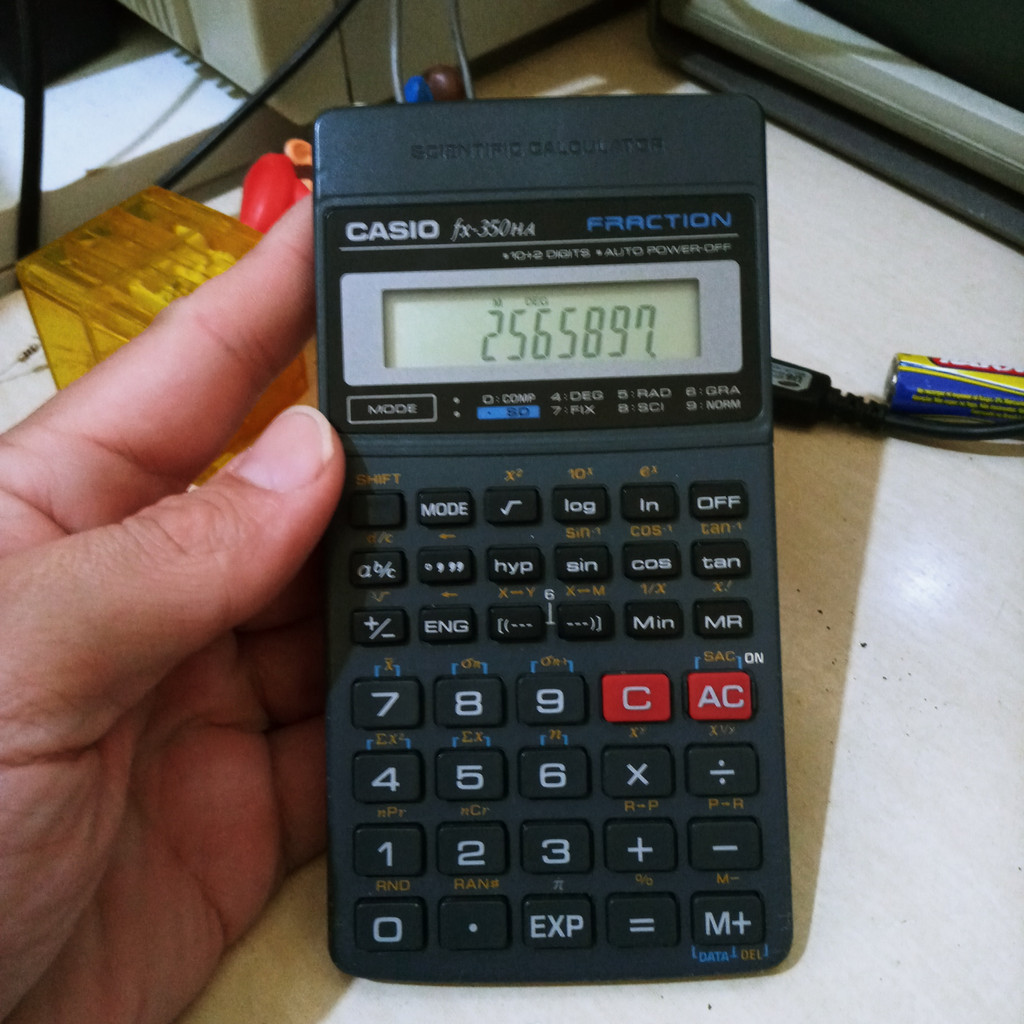 Calculadora Científica Casio Fx-350ha - Leia O Anuncio | Shopee Brasil