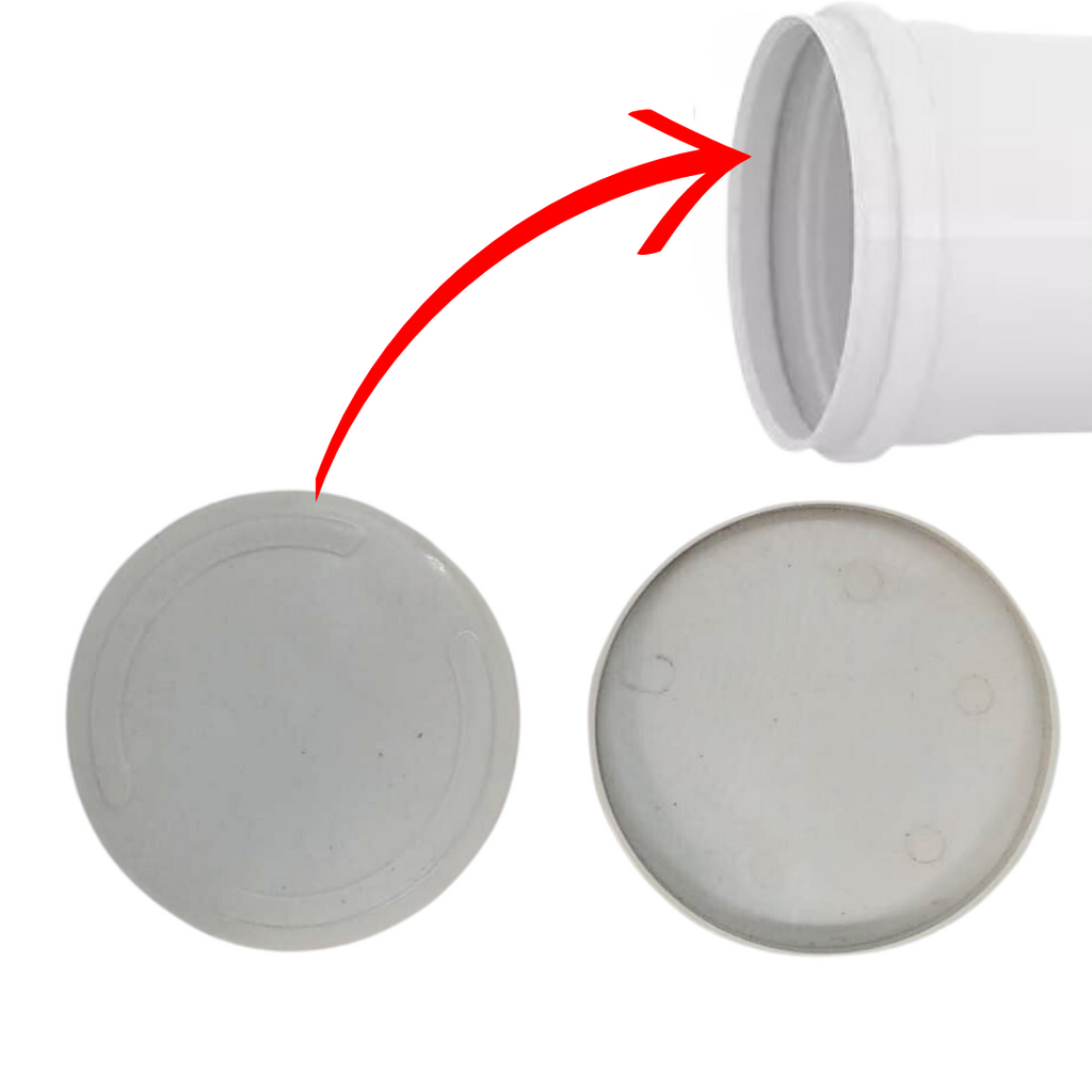 Tampa Cega Para Cano Pvc 100mm Tampão Cego Cap Plug Esgoto | Shopee Brasil