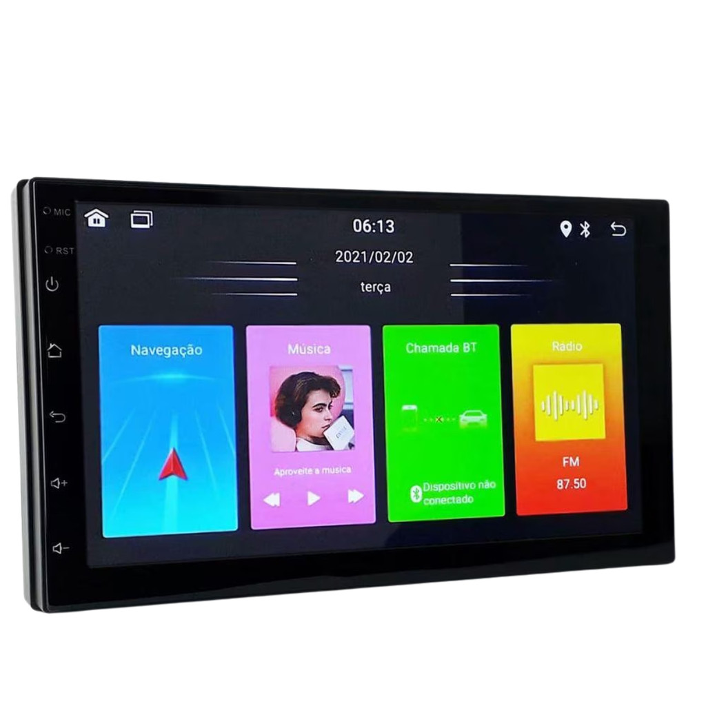 Central Multimidia Hunter 7pol Slim 2din Android 11 Usb Bt | Shopee Brasil