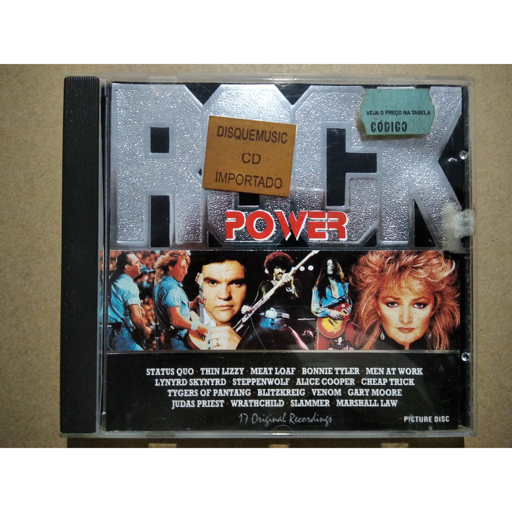 CD ROCK POWER- C/ VÁRIOS- 1992- ORIGINAL- IMPORTADO UK | Shopee Brasil