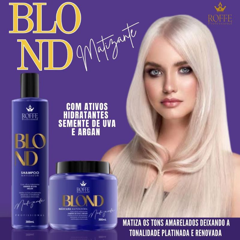 Kit Matizador Loiro Blond ( Roffe) | Shopee Brasil