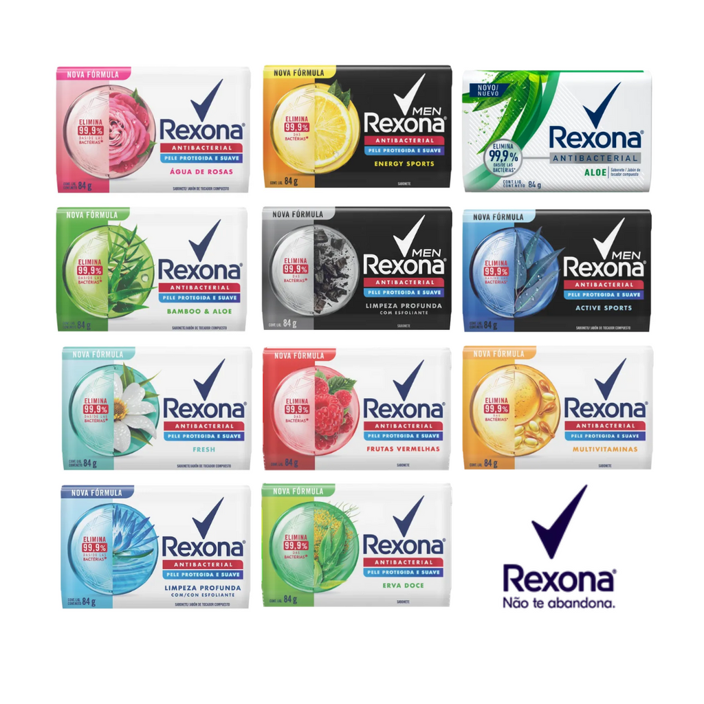 Sabonete Barra Rexona Antibacterial - 84g | Shopee Brasil