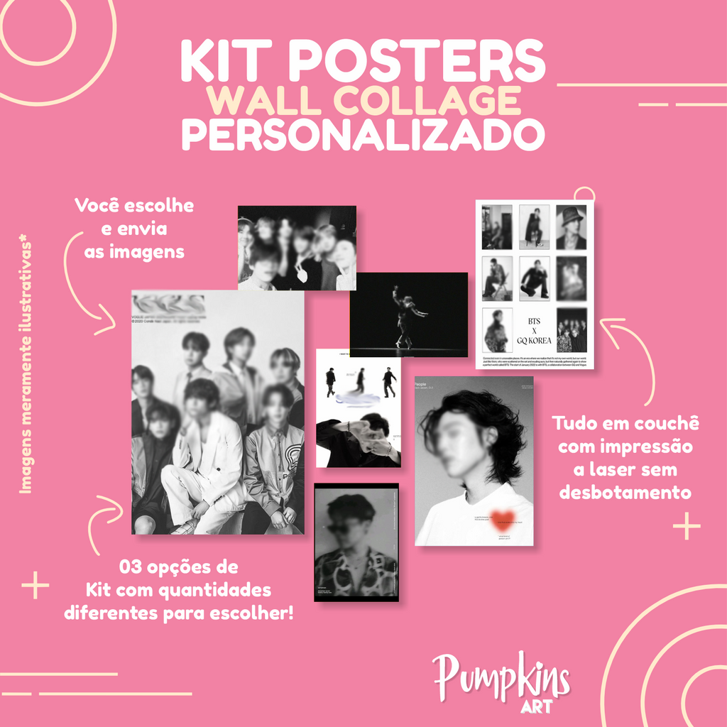 KIT POSTER PERSONALIZADO / WALL COLLAGE | Shopee Brasil