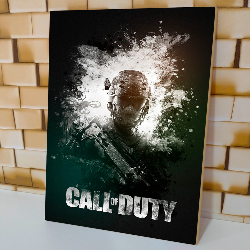 Placa Decorativa Call of Duty Poster Game Alta Definição 28x20cm ...
