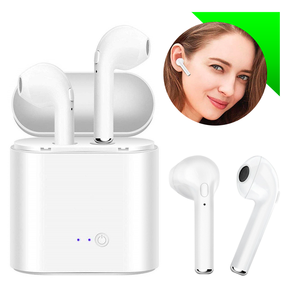 Fone De Ouvido Sem Fio Bluetooth In-ear Tws I7s Branco | Shopee Brasil