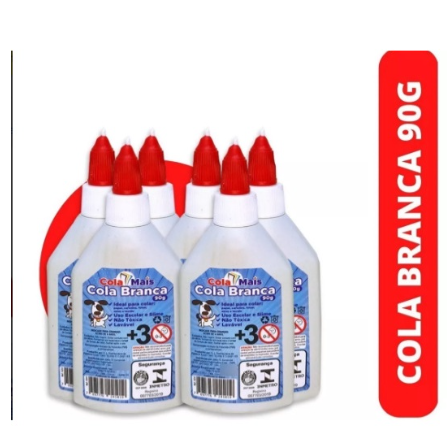 Cola Branca Escolar -COLA MAIS 90G | Shopee Brasil