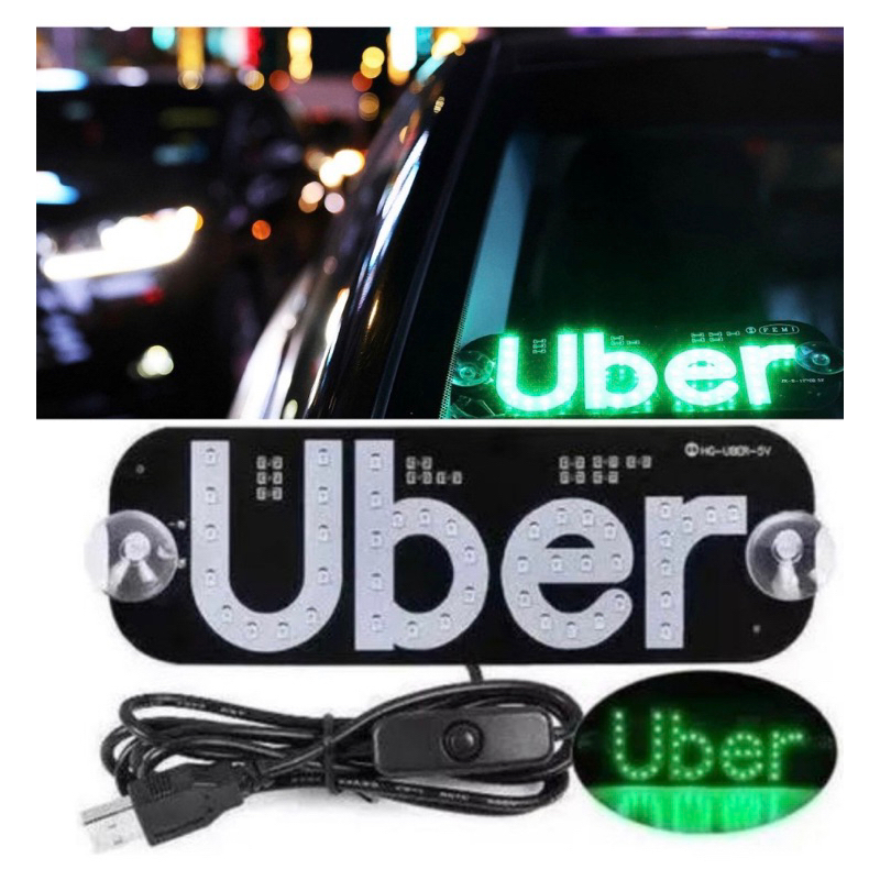 Placa Uber entrada USB+BRINDE | Shopee Brasil