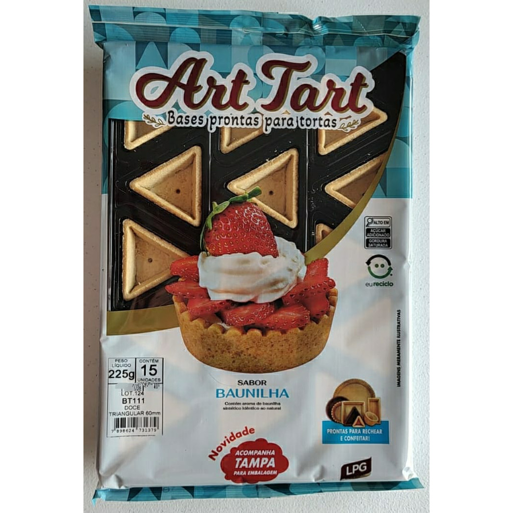 Base Torta Art Tart Doce Triangular 6 Cm, C/ 15 Unid. | Shopee Brasil