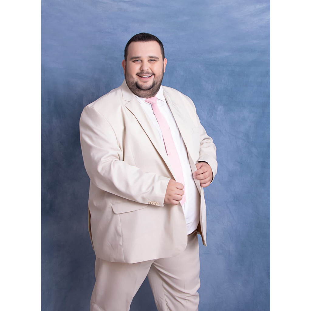 Terno Plus Size Elegantes MICROFIBRA - (palitó - Calça - Cabide- Capa ...