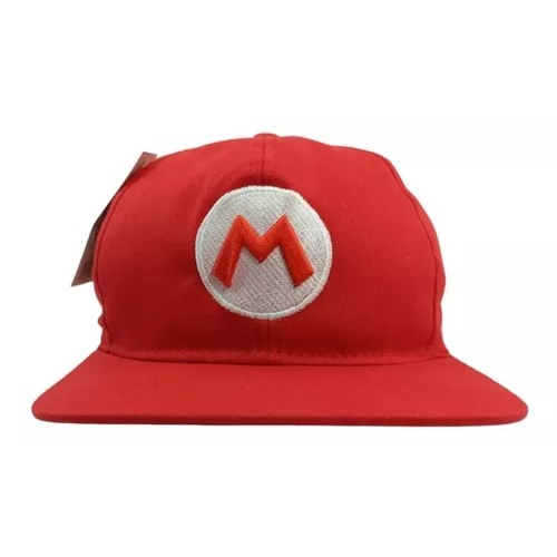 Bone Super Mario Bross Bordado Adulto e Infantil Vermelho Cosplay ...
