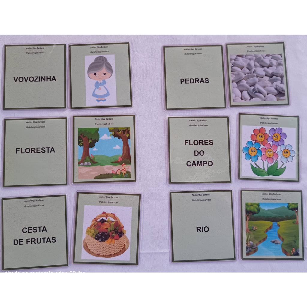 Recurso Pedagógico Plastificado/Jogo da Memória/Código 047 | Shopee Brasil