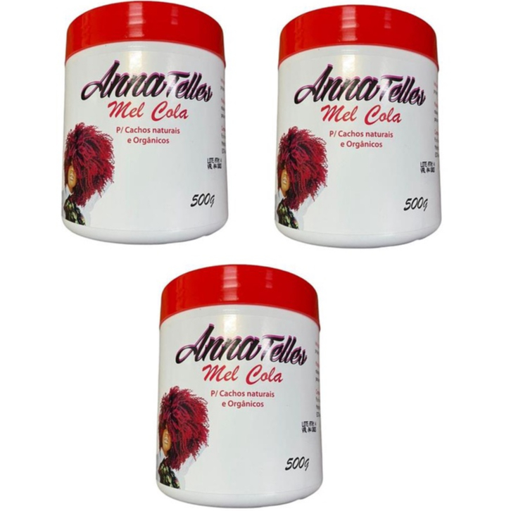 kit mel cola Ana Telles 3 unidades cabelos cacheados definidor | Shopee ...