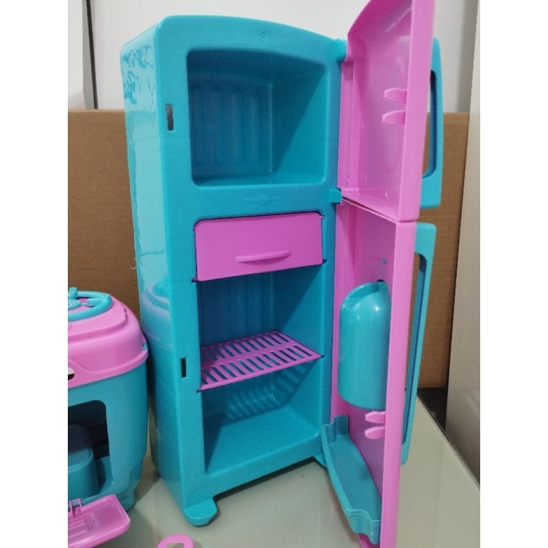 kit Cozinha Infantil - Geladeira Duplex + Fogao Play Cooker com Panelinhas - Kit 10 | Shopee Brasil