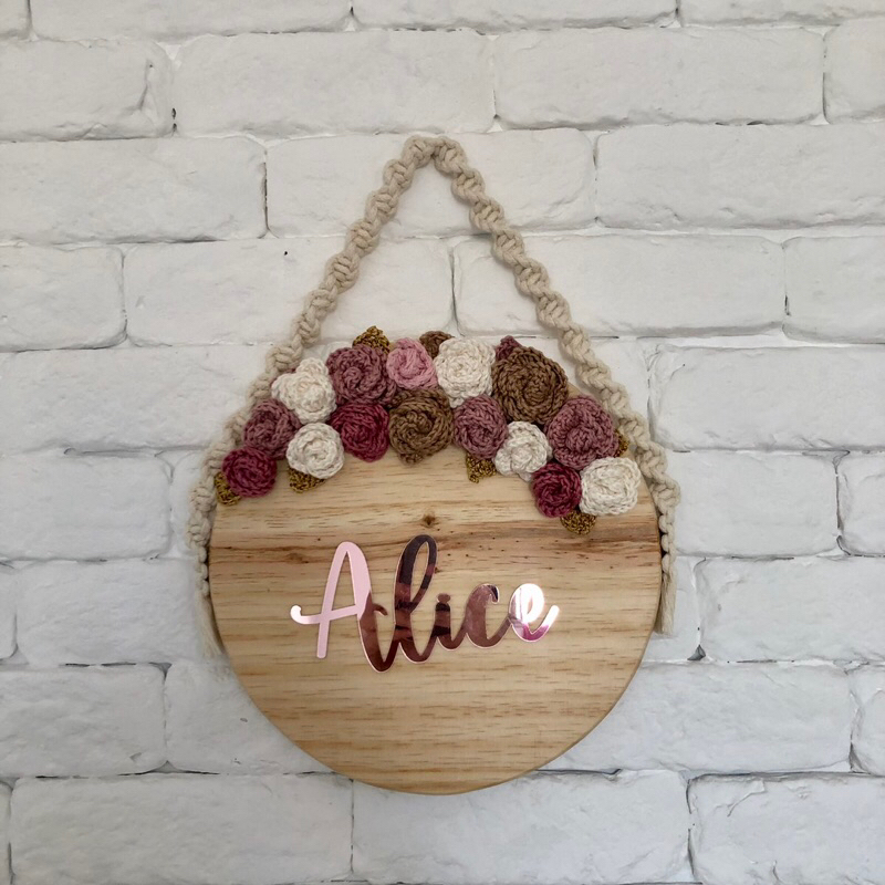 Placa Maternidade - Macramê | Shopee Brasil