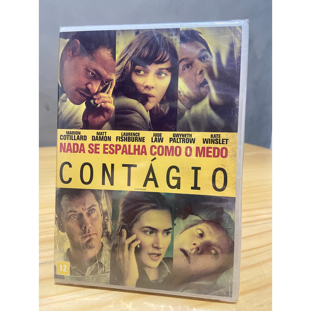 DVD Contágio - Original Lacrado - Kate Winslet, Matt Damon, Jude Law, Gwyneth Paltrow, Marion ...
