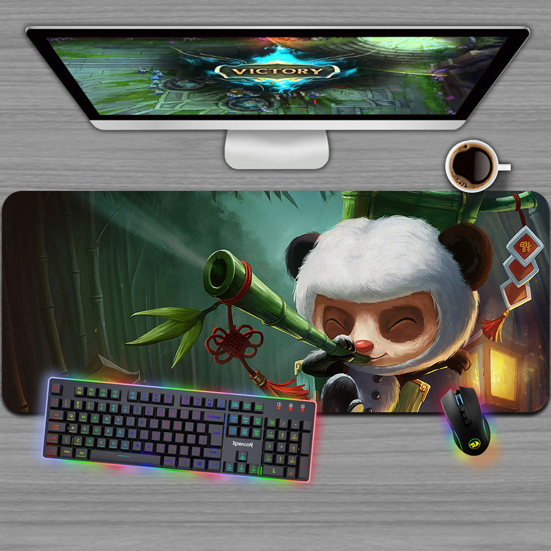 Mousepad Gamer, Tamanhos variados - TEEMO PANDA LEAGUE OF LEGENDS LOL ...