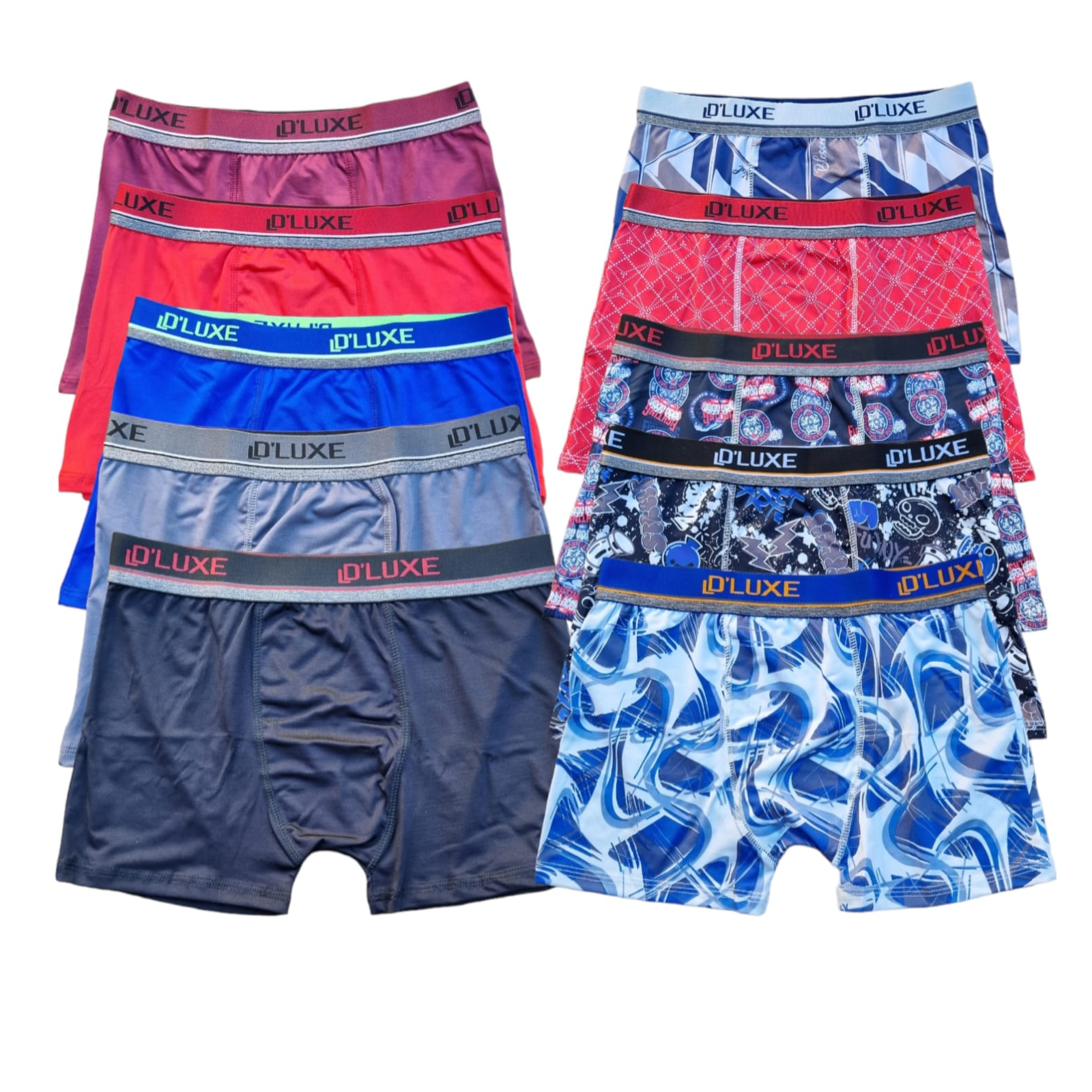 kit 05 CUECA BOX MASCULINA ADULTO ESTAMPAS E LISAS G1 G2 G3 | Shopee Brasil