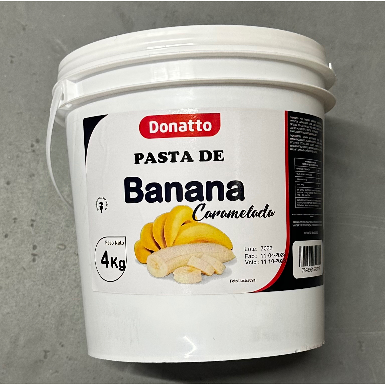 Pasta de Banana Donatto 4kg | Shopee Brasil