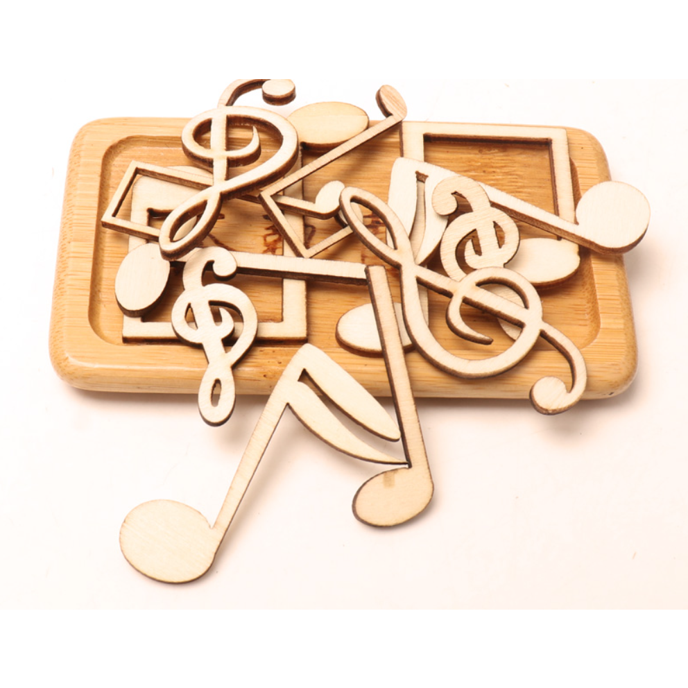 Kit 20 apliques figuras musicais clave de sol colcheia, semi-colcheia ...