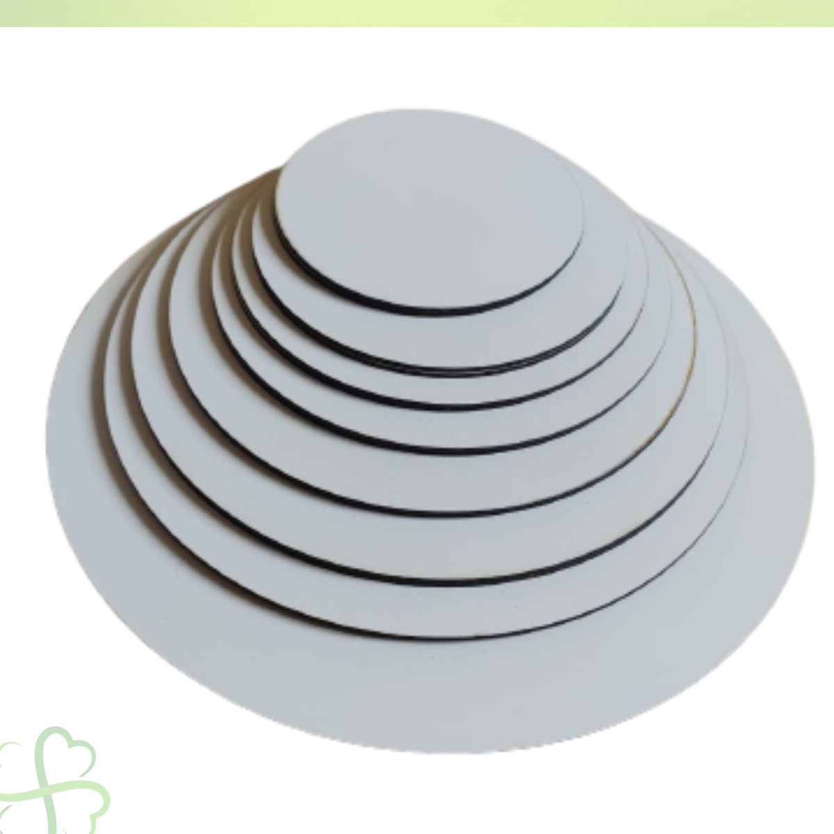 10 unidades Cake Board Base para Bolo MDF 3mm Redondo - Ondulado ...