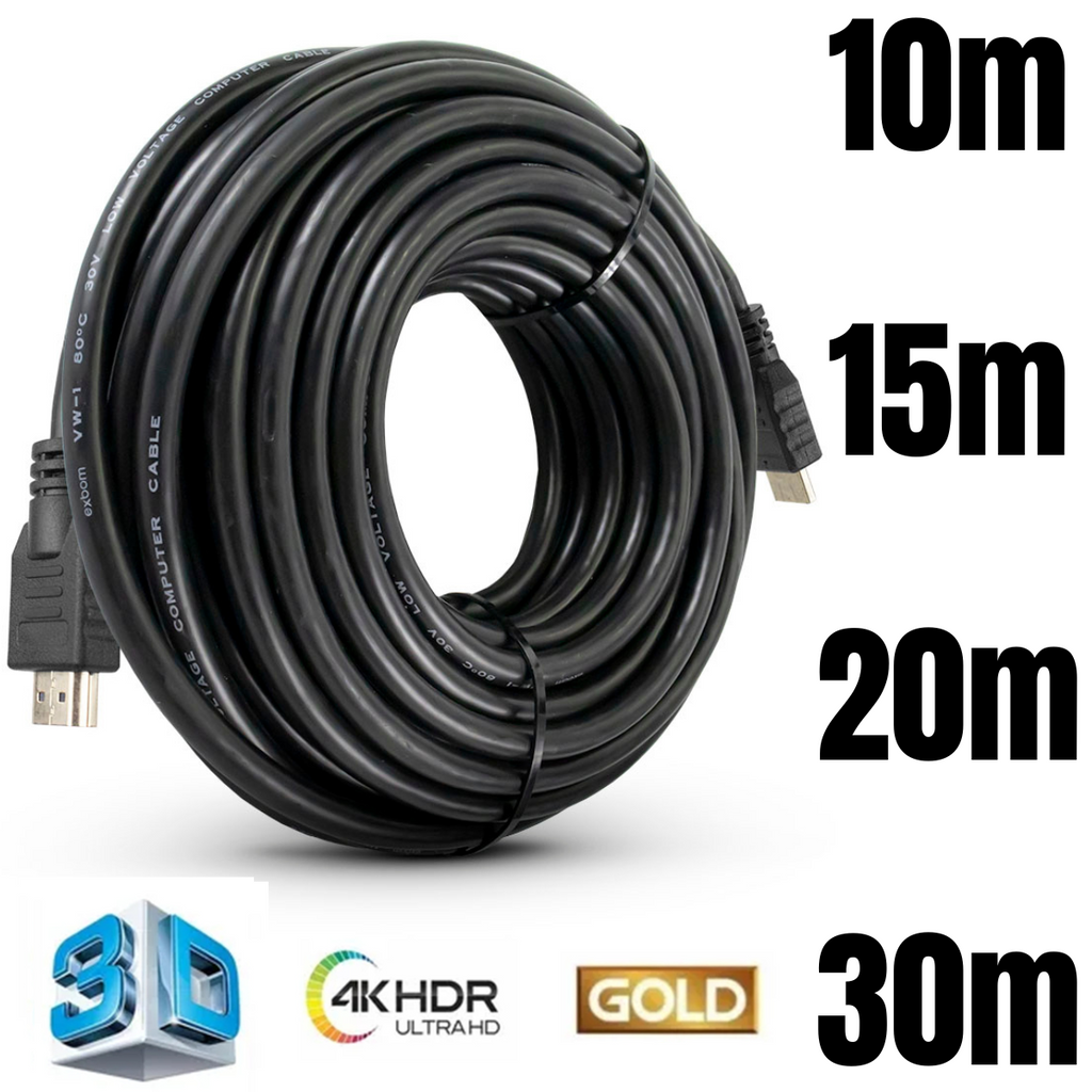 Cabo Hdmi 10m 15m 20m 30m 4k Ultra Hd 1080p High Speed Blindado ...