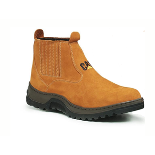 Bota Botina Cat Caterpillar em couro otima qualidade promoção | Shopee ...