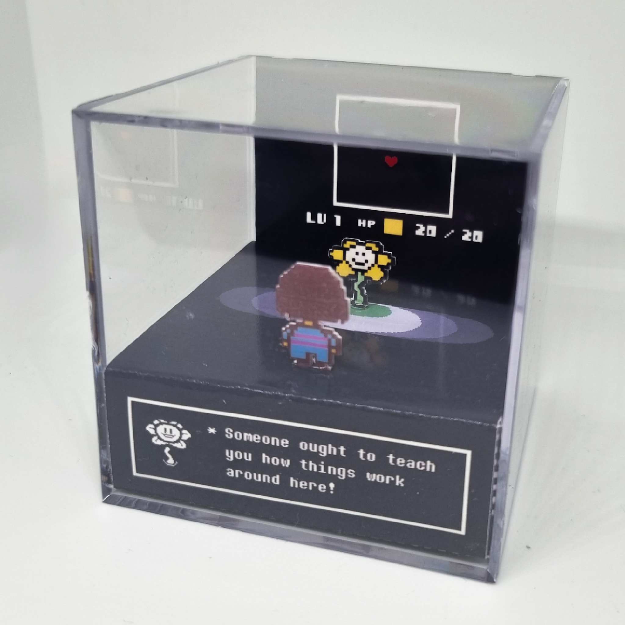 Diorama Mini Undertale - Flowey e Frisk - 6,5cm | Shopee Brasil