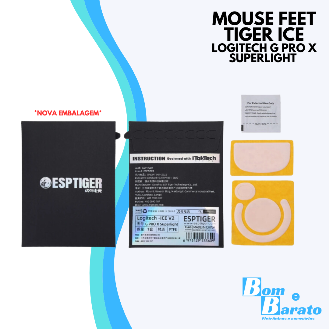 Mouse Feet Tiger ICE esports tiger Logitech G Pro X Superlight - Pronta ...