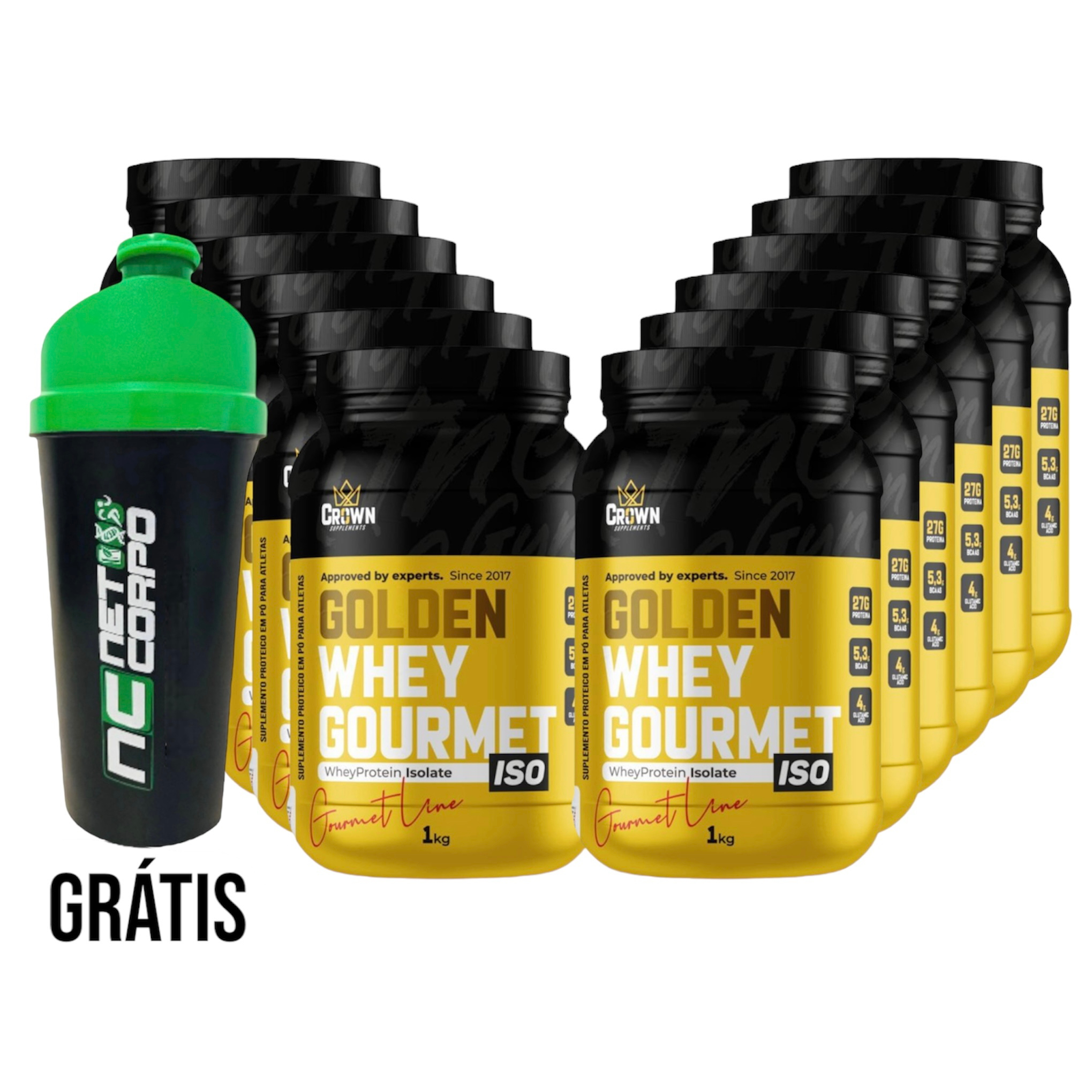 Kit 20 Whey Gormet ISO baixo carbo Revenda | Shopee Brasil