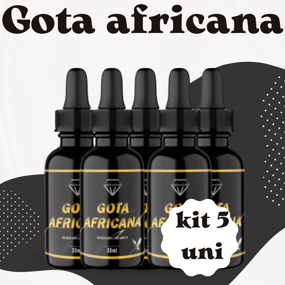 5 FRASCOS GOTA AFRICANA ORIGINAL | Shopee Brasil