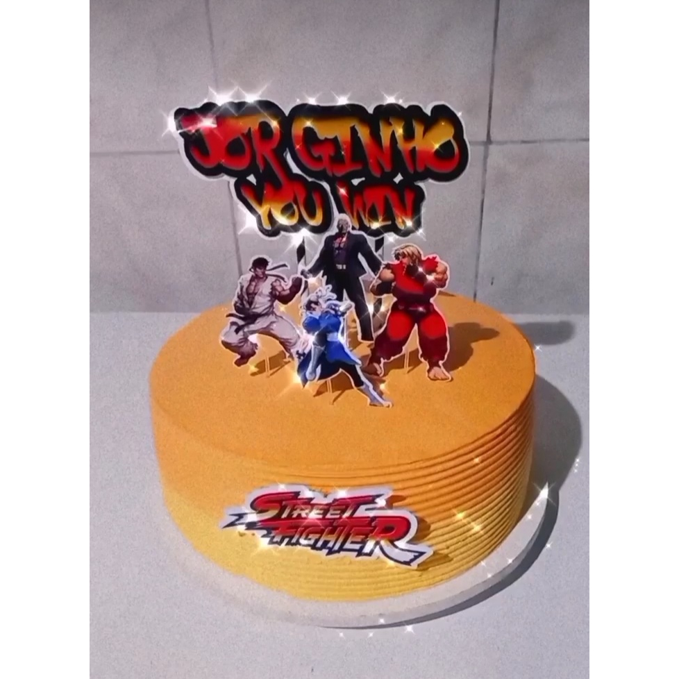 Topo de Bolo Street Fighter | Shopee Brasil