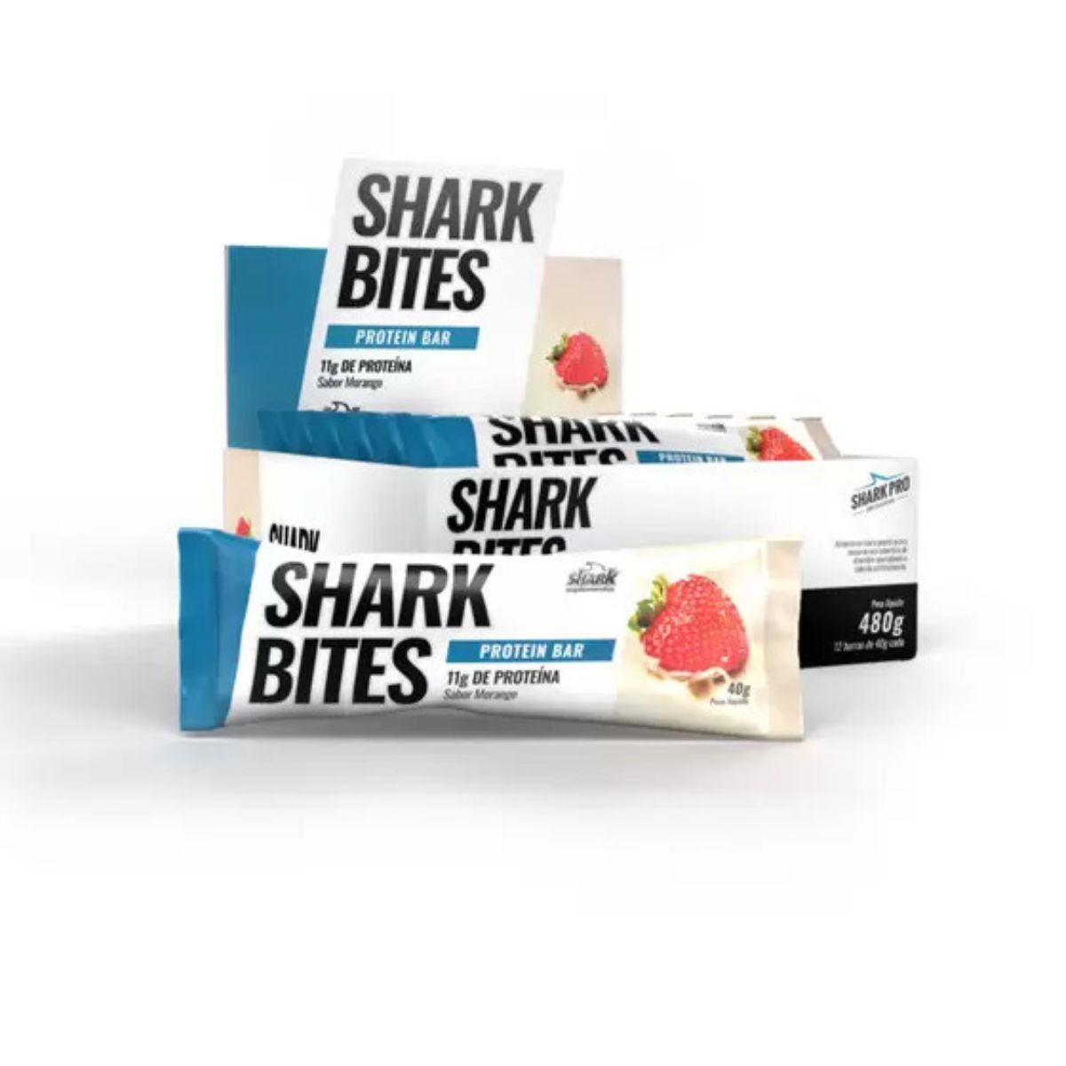 Shark Bites Protein Bar (12x40g) | Shopee Brasil