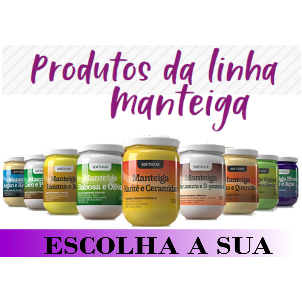 Manteiga Capilar De Tratamento Intensivo 220g - SOFTHAIR | Shopee Brasil