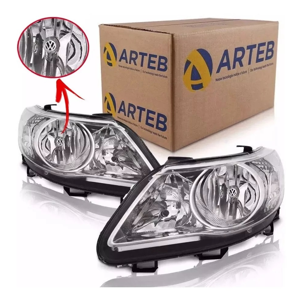 Farol Gol G5 2009 2010 11 2012 Foco Duplo Original Arteb | Shopee Brasil