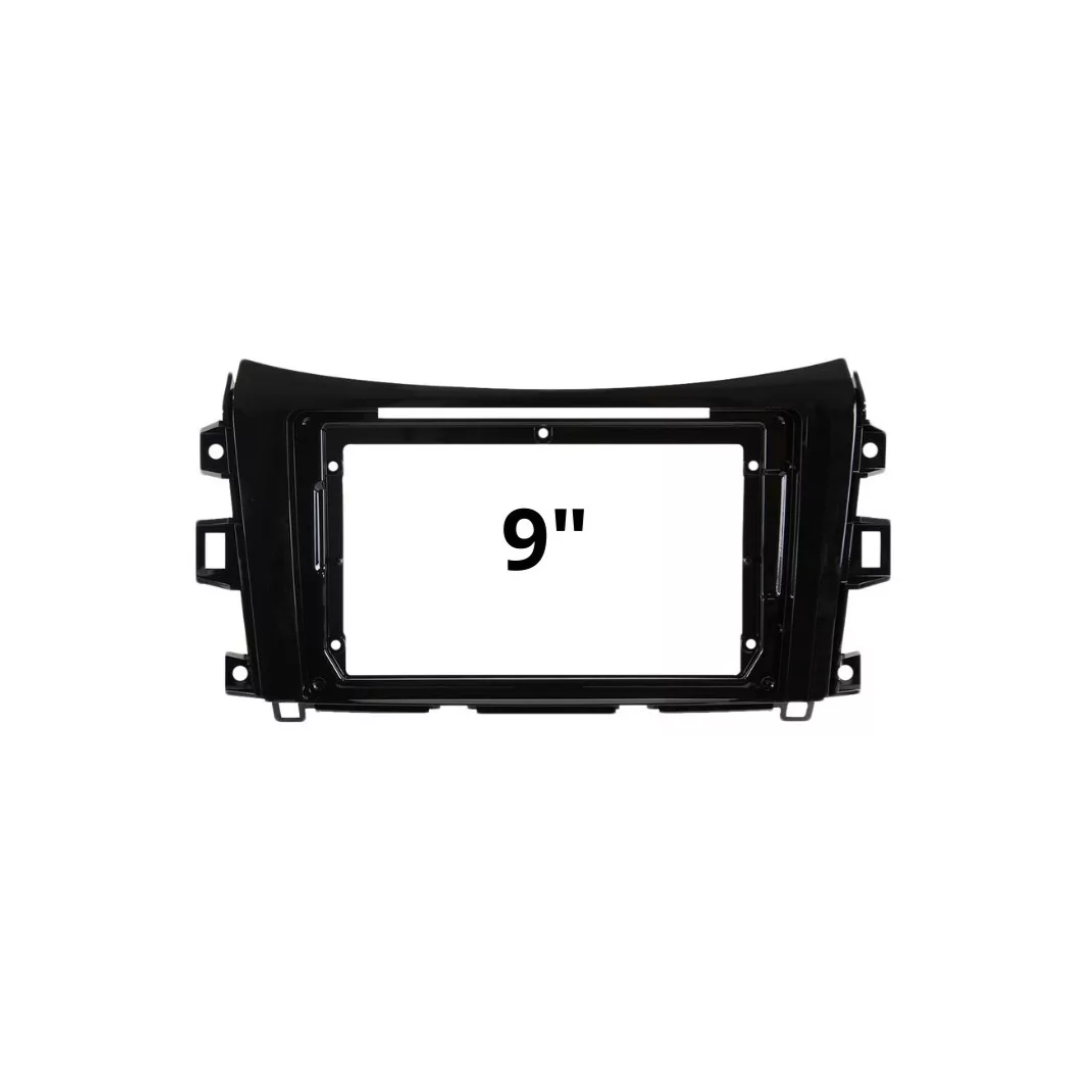 Moldura De 9 Polegadas Para Multimídia Nissan Frontier - Modelos ano 2017 A 2022 Black Piano ...
