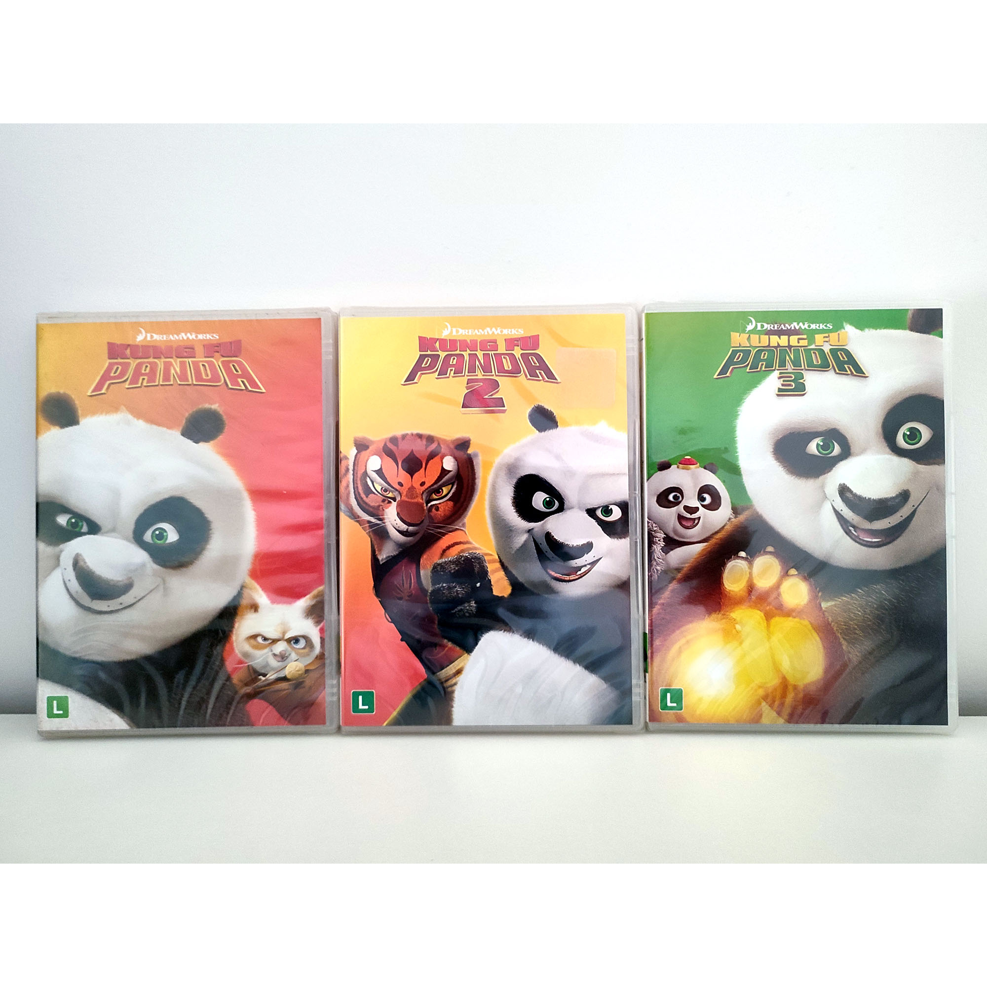 DVD trilogia Kung Fu Panda 1 2 e 3 - Dreamworks - Lacrado | Shopee Brasil