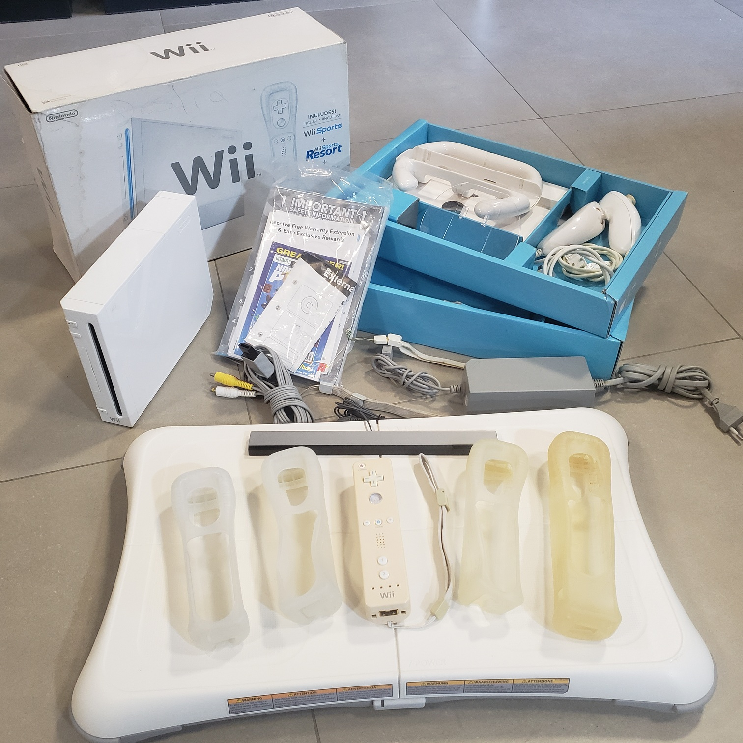 Nintendo Wii 512mb Standard Completo Desbloqueado + Balance + Caixa E ...
