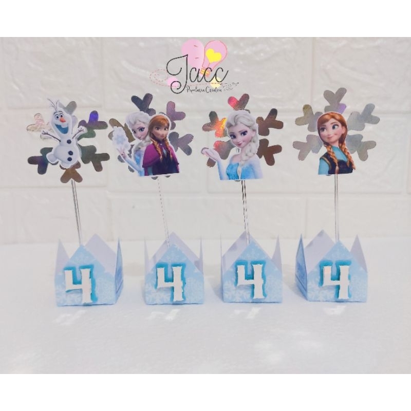 10 forminhas com topper para doces Frozen | Shopee Brasil