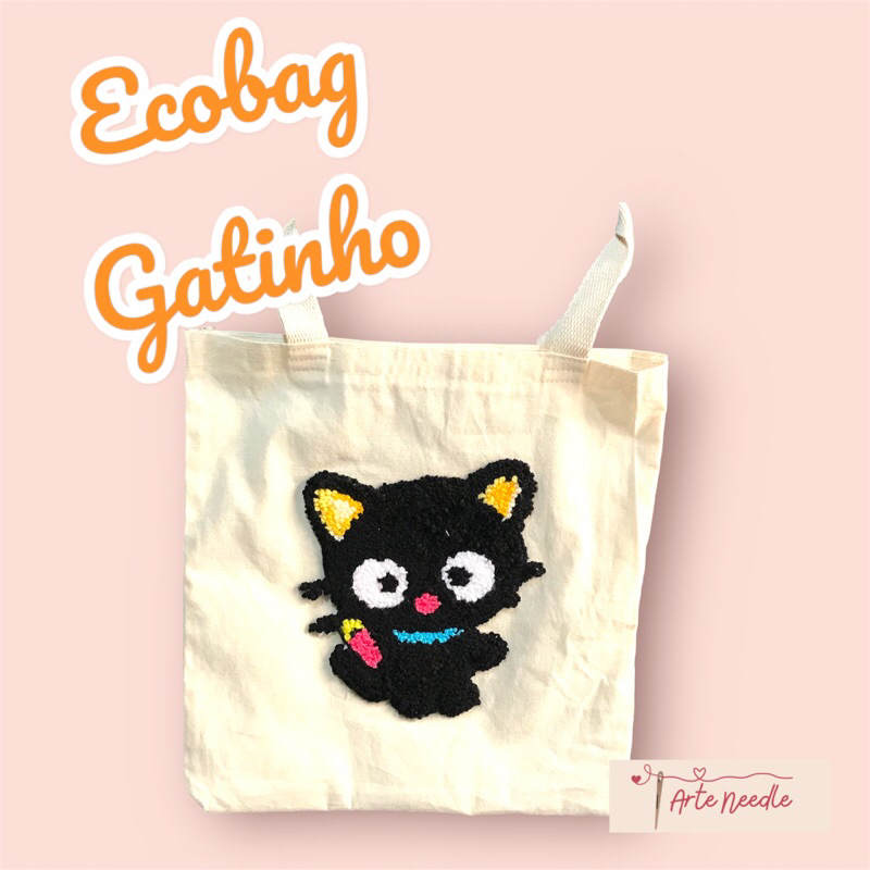 Ecobag Bolsa Sacola personalizada de gatinho | Shopee Brasil