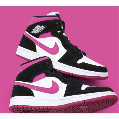 Bota Nike Air Jordan 1 Chicago Retro Court Purple Rosa Masculino ...