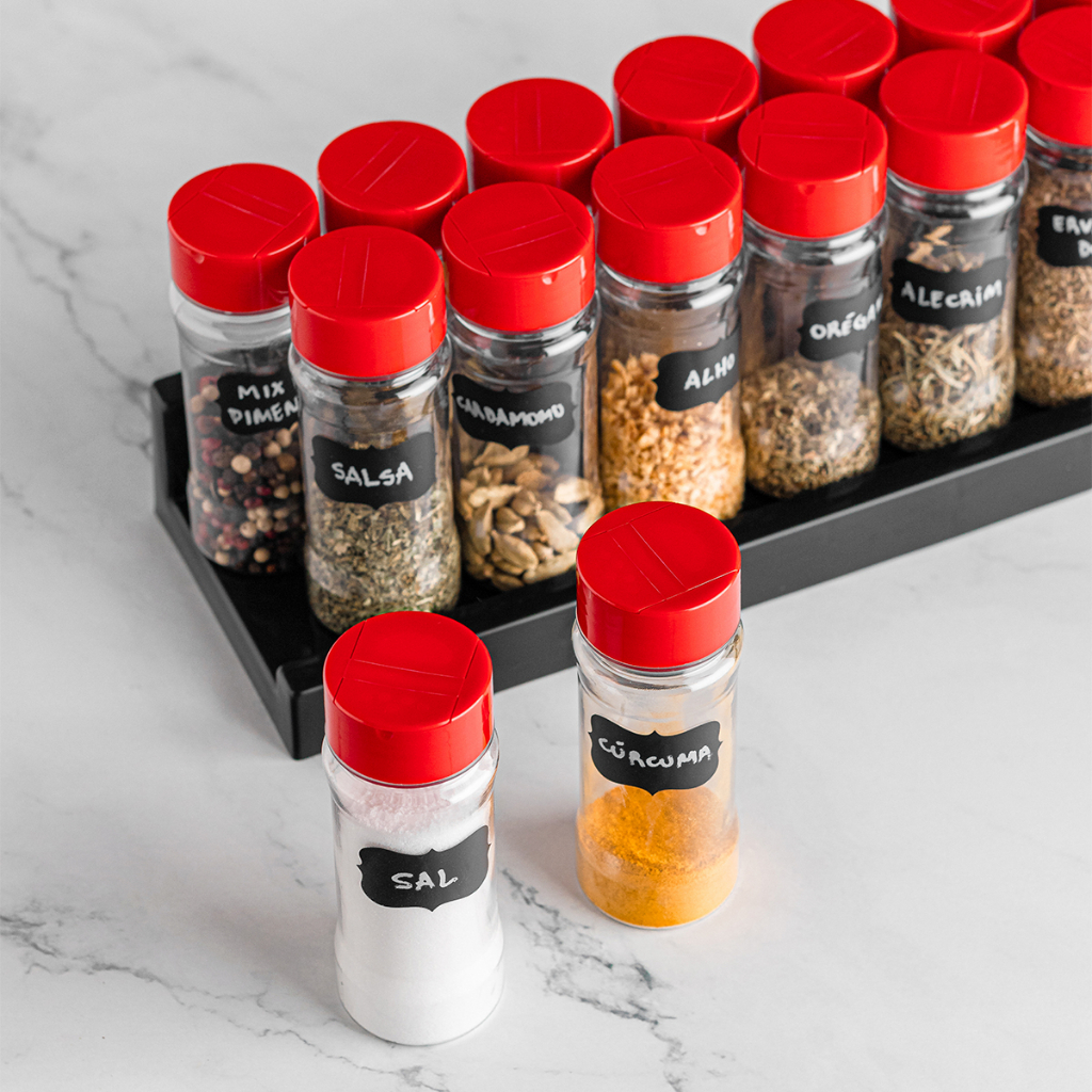 KIT 16x Potes de Tempero para Cozinha com Envio Rápido | Shopee Brasil