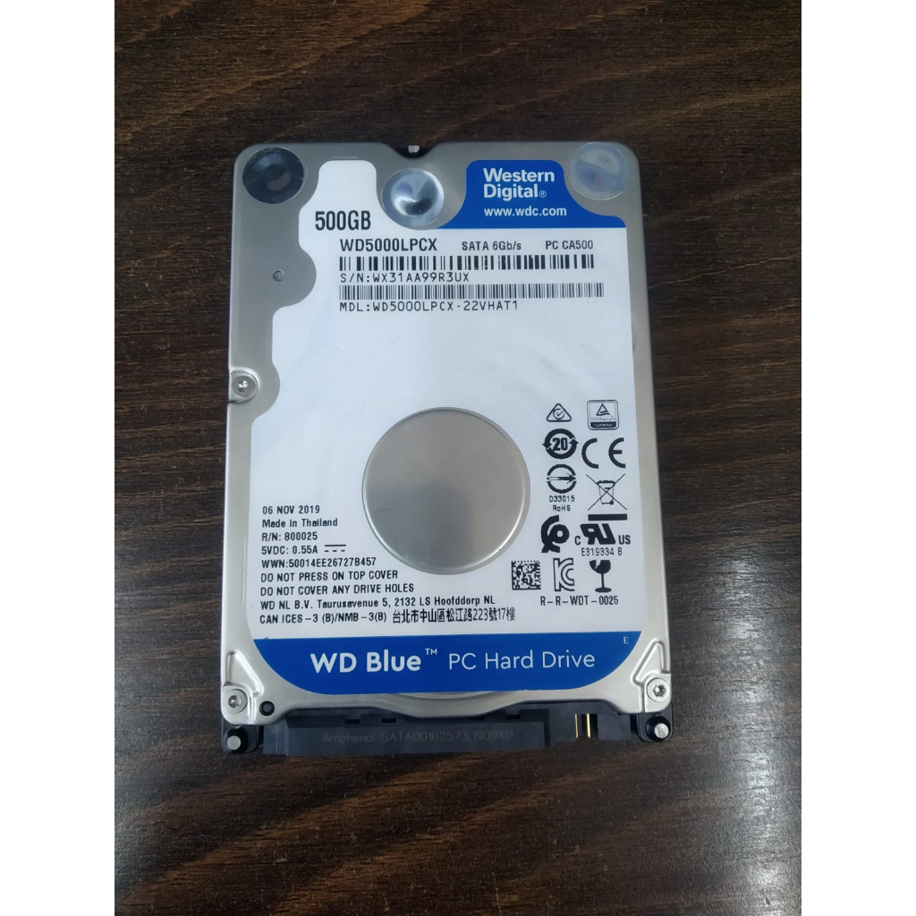 HD WESTERN DIGITAL 500 GB WD5000LPCX SATA | Shopee Brasil