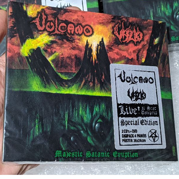 CD Vulcano/Vazio - Majestic Satanic Eruption - (CD TRIPLO Digipack 2CDs + DVD) Novo e lacrado ...