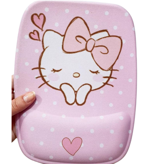 Mouse pad retangular com apoio - Hello Kitty | Shopee Brasil