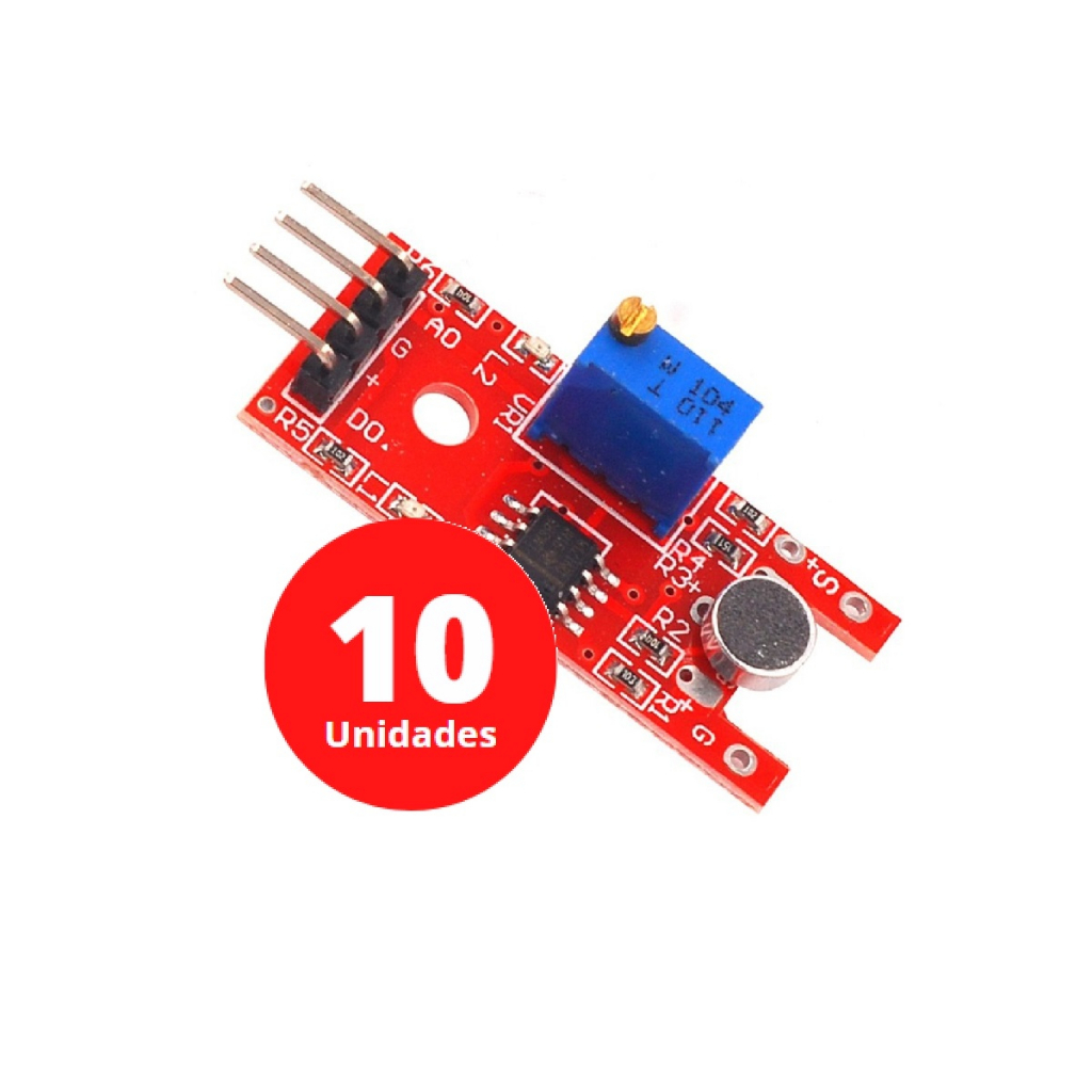 10 Unidades Sensor Detector De Som Modulo KY-038 | Shopee Brasil