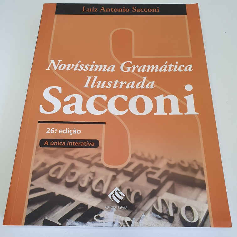 Livro Novíssima Gramática Ilustrada Sacconi - Luiz Antonio Sacconi ...