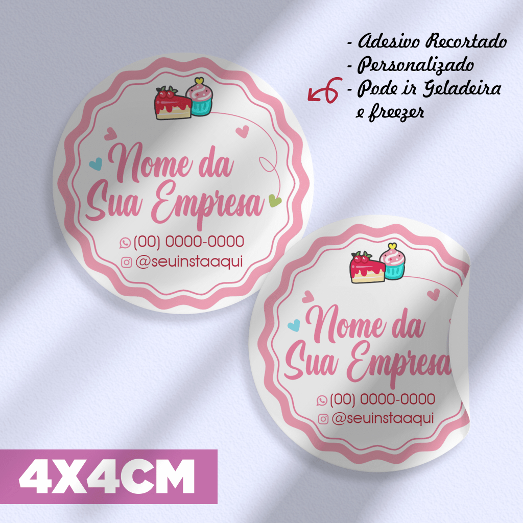 100 Adesivos 4x4cm PERSONALIZADOS com recorte em qualquer formato | Shopee Brasil